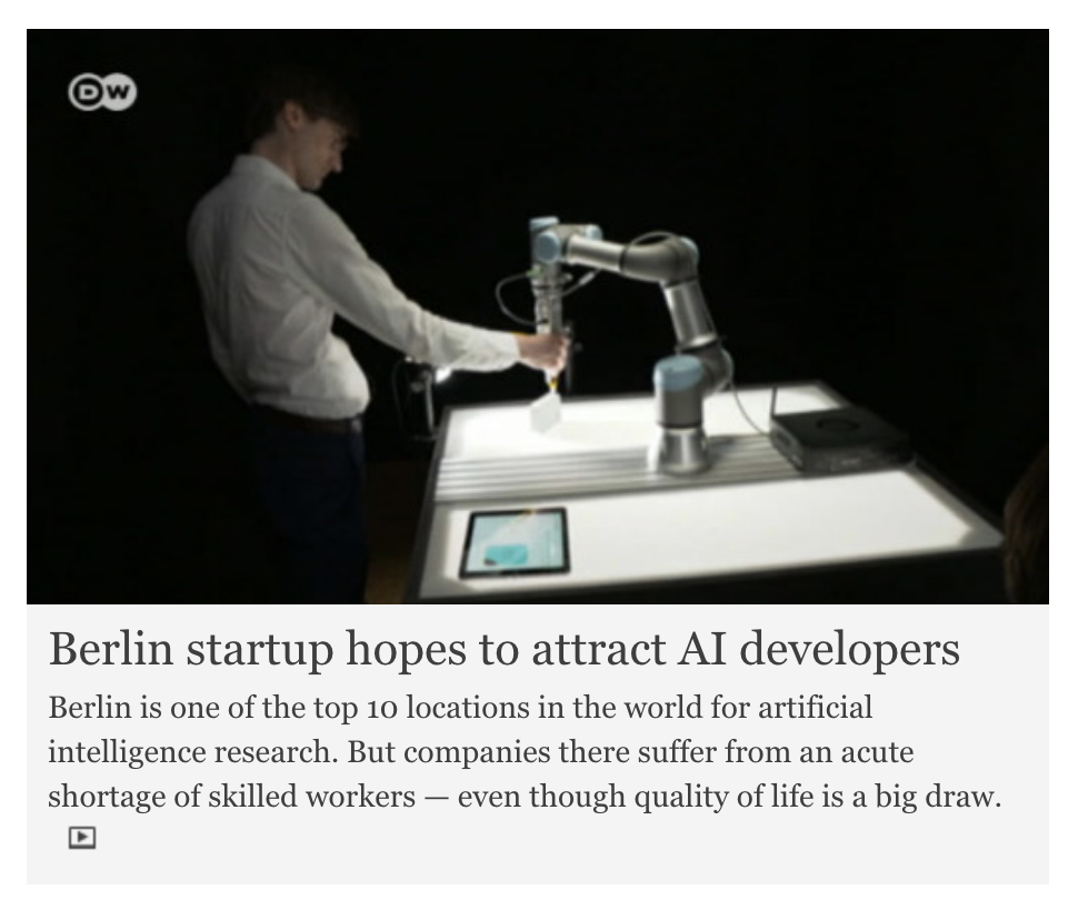 Wanted: AI developers for Berlin start-up (DW) | EUROBIZ